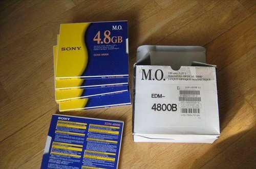 Магнито-оптические диски мо Sony 4,8GB EDM-4800B