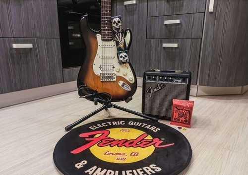 Fender Squier Bullet + Комбоусилитель Fender