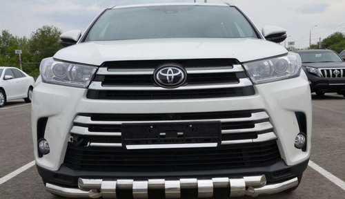 Защита переднего бампера Toyota Highlander 2017