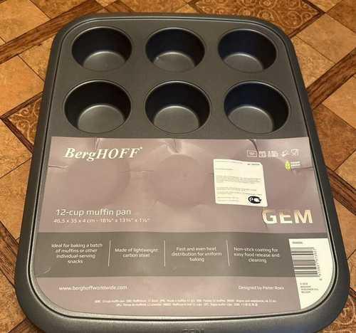 Форма для выпечки, berghoff Gem, 12 ячеек