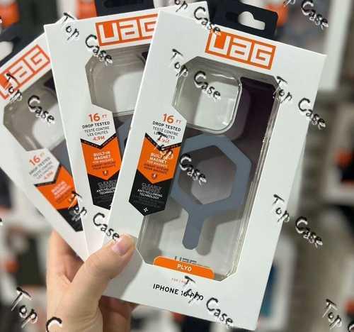 Чехол с Uag Plyo для iPhone 16 Pro Black/Clear)