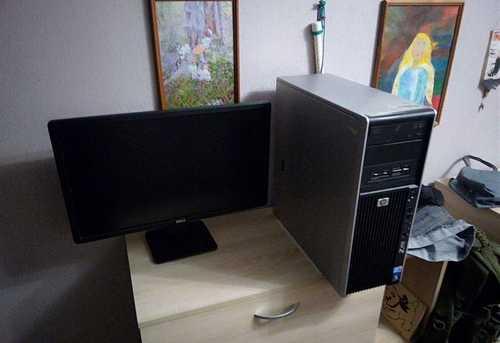 Рабочая станция HP Workstation Z400 + Монитор dell