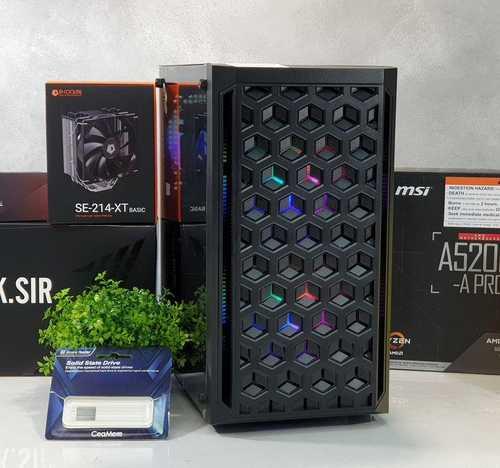 Новый игровой пк Ryzen 5 5500, RTX 2060 Super 8Gb, 6 Мес Гарантия