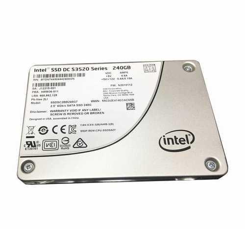 Жесткий диск Intel ssdsc2BB240G7 240Gb sataiii 2,5