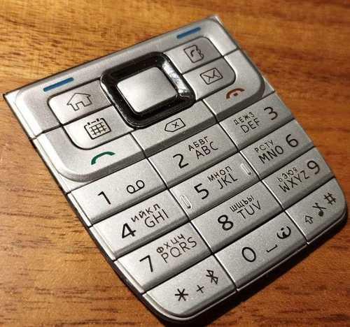 Nokia E51 клавиатура silver