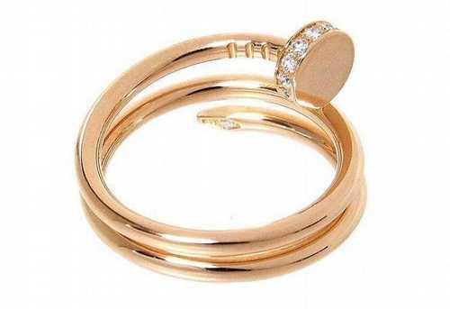 Золотое кольцо Cartier 7гр 0.21ct