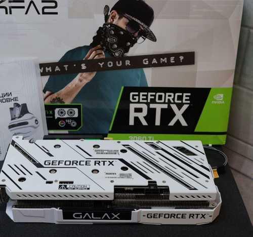 Видеокарта KFA2 GeForce RTX 3060TI 8GB X white LHR