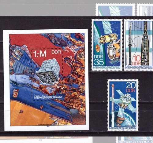 ГДР, 1978. Космос (серия блок)
