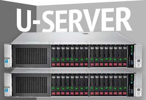 Сервер HP DL380 Gen9 16*2.5 2*2680v4 64Gb P840ar 2