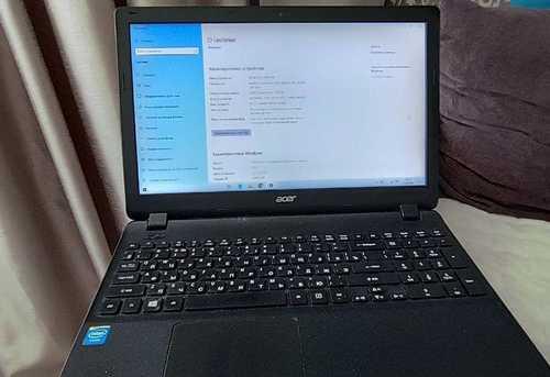 15.6" Acer Aspire ES1-512, 320 ГБ, Celeron N2840, RAM 2 ГБ, Intel HD Graphics