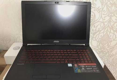 Игровой ноутбук Msi gl62m GTX1050