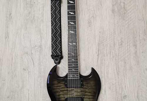 Epiphone Prophecy SG Custom EX Midnight Ebony