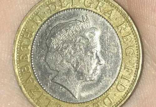 2 фунта 2002 года Великобритания