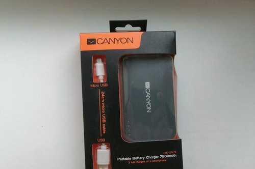 Внешний аккумулятор Canyon CNE-CPB78DG 7800 мАч