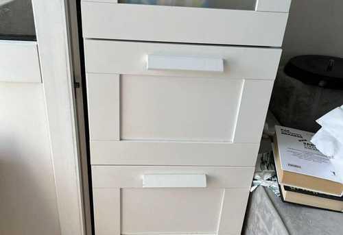 Комод IKEA бримнэс белый узкий