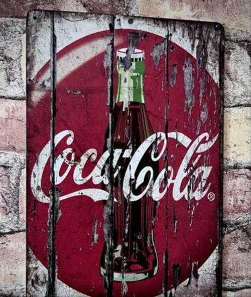 Жестяная табличка Coca-Cola Арт 346