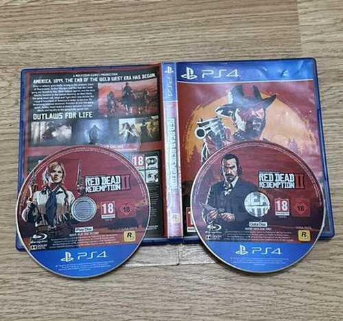 Диск на PS4 PS5 Red dead redemption 2