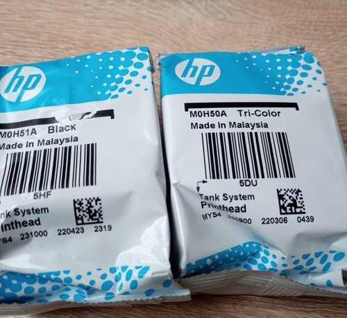 Печатающие головки HP M0H50A(Color) +M0H51A(Black)