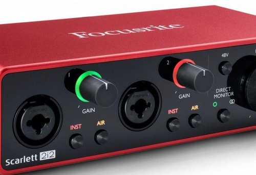 Аудио интерфейс USB Focusrite Scarlett 2i2 3rd Gen