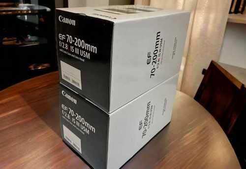 Canon EF 70-200mm F2.8L IS III USM новый
