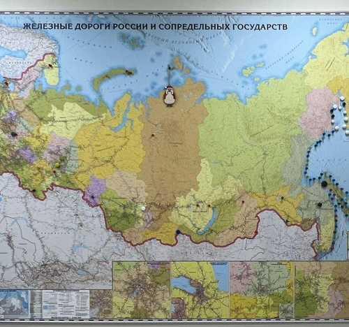 Карта железной дороги России и снг