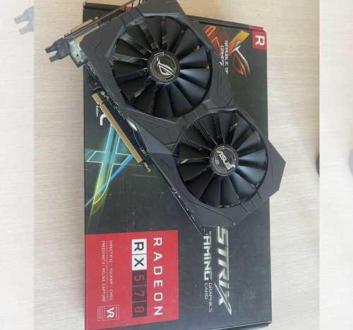 Видеокарта rx570 4gb asus strix