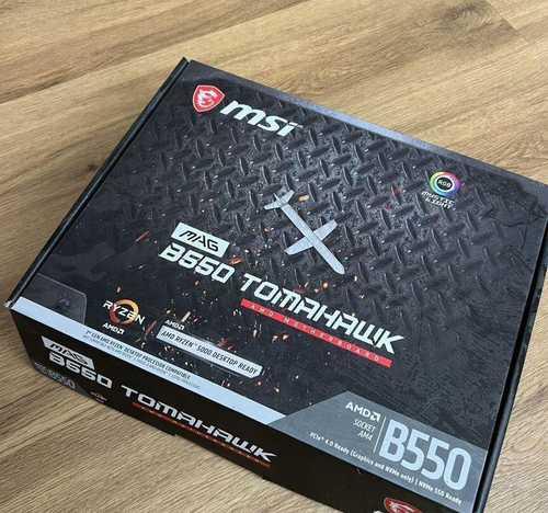 Msi mag b550 tomahawk am4, m2 256gb на гарантии