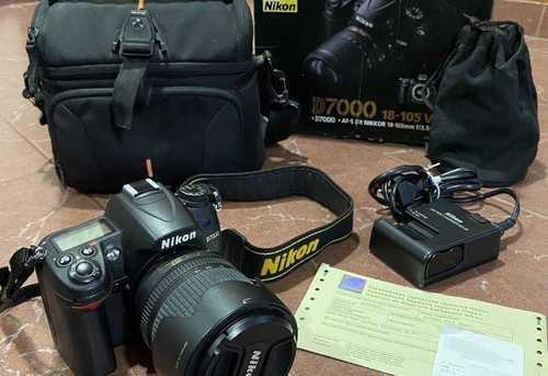 Зеркальный фотоаппарат nikon d7000 18-105 VR Kit