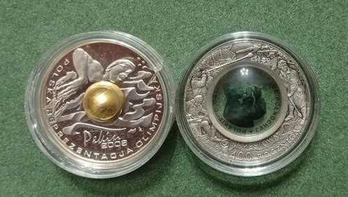 Монеты Польша Стеклодув Водное поло Серебро