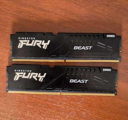 Память DDR5 Kingston fury 64 Gb - 5200 - 6000 Mhz