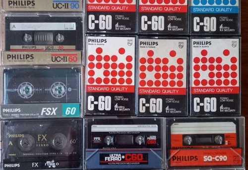 Аудиокассеты Philips разные