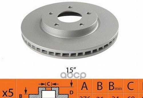 Диск торм.пер.mitsubishi airtrek 03-09 PRO SB N