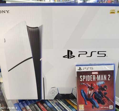 Sony PlayStation 5 Slim 1tb диск   Spider-man 2