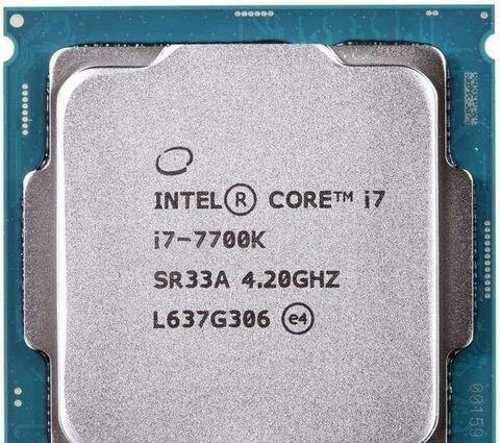 Процессор intel i7 7700k + мат плата asus h270-pro