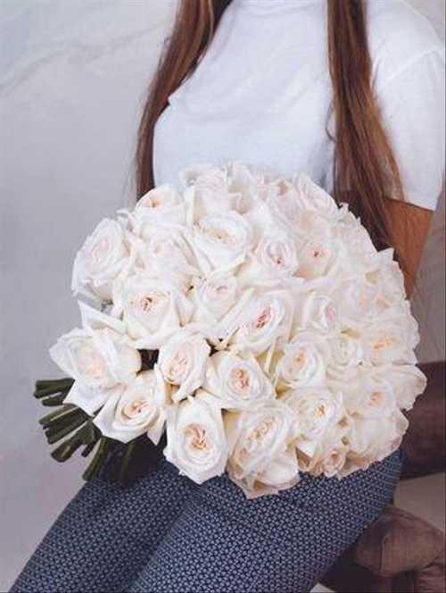 Пионовидные розы White O'Hara Сладкий аромат