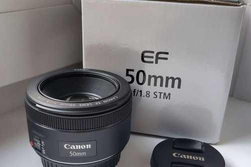 Canon 50mm 1.8 STM сост. Нового