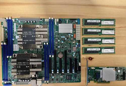 Сервер Supermicro 2xxeon silver 4210