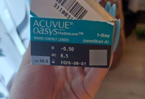 Линзы контактные acuvue oasys 1 day