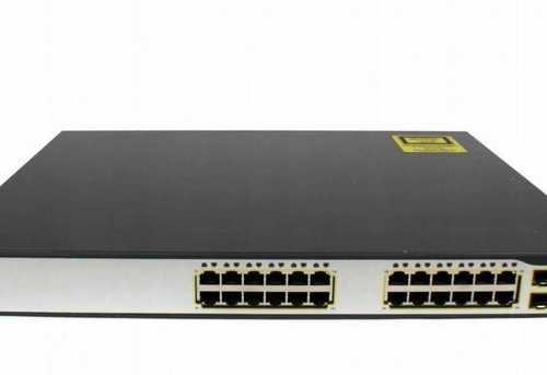 Coaco WS-C3750G-24TS-S1U + два стэковых кабеля