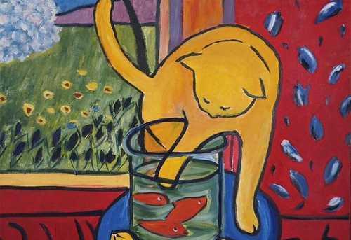 Картина Лимонный кот