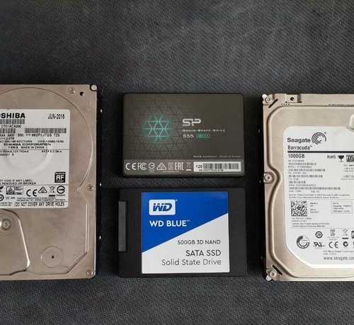 HDD 2TB 1TB SSD 500 GB 120 GB Жёсткий диск