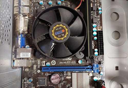 Материнская плата s1155 MSI H61M-P31 (G3) 11шт