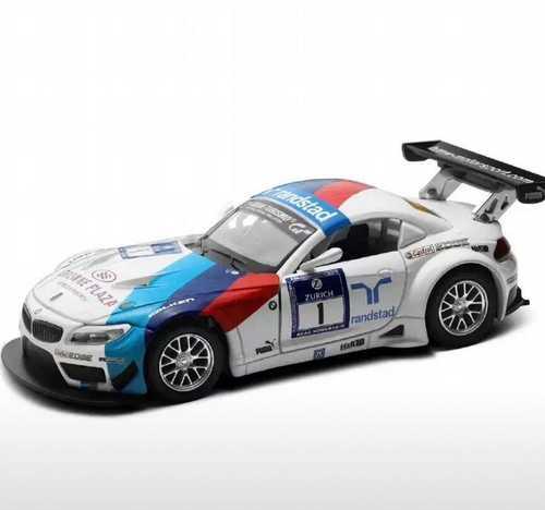 Модель автомобиля BMW Z4 GT3 1/32 бмв металл