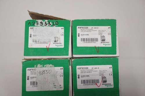 Schneider Electric A9F93320 iC60L B 20A 3P 15кА