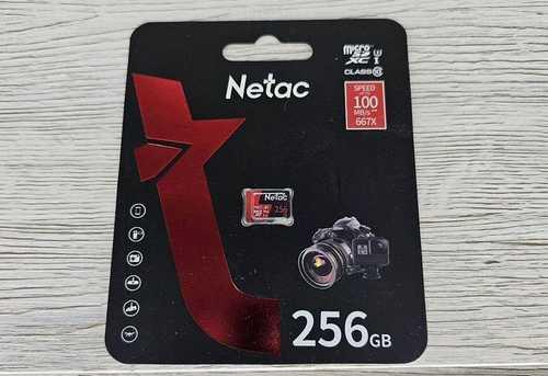 Карта памяти microSD netac P500 Extreme Pro 256 гб
