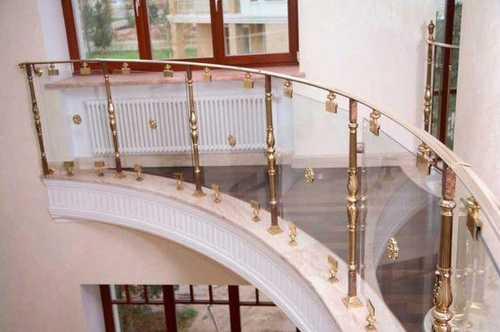 Лестничные ограждения поручни из стали