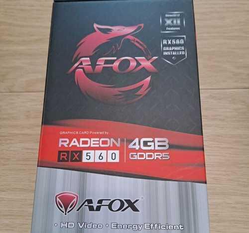 Видеокарта Afox AMD Radeon RX 560 4GB gddr5