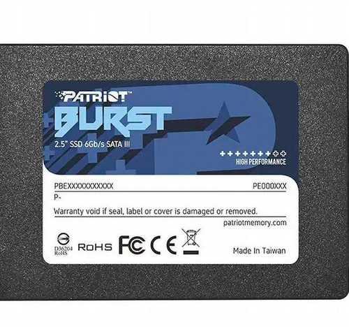 Накопитель SSD 2,5" 240Gb Patriot Burst PBU240GS25ssdr Б.У