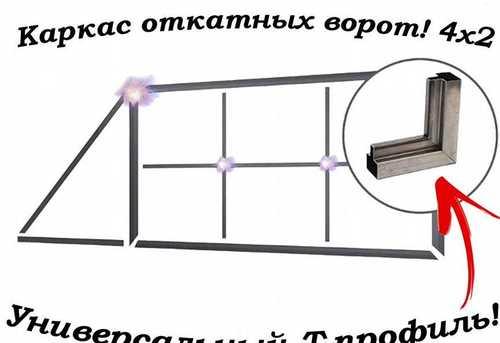 Каркас для сварки откатных ворот