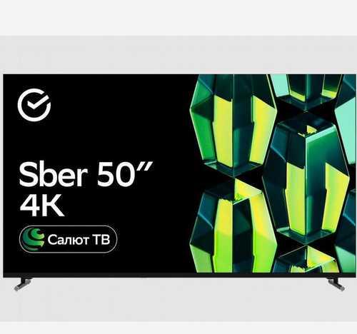 Телевизор sber 50" или 127см SMART новый гарантия